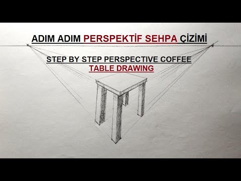 Perspective Coffee Table Drawing / Step by step drawing / Double Escape ...