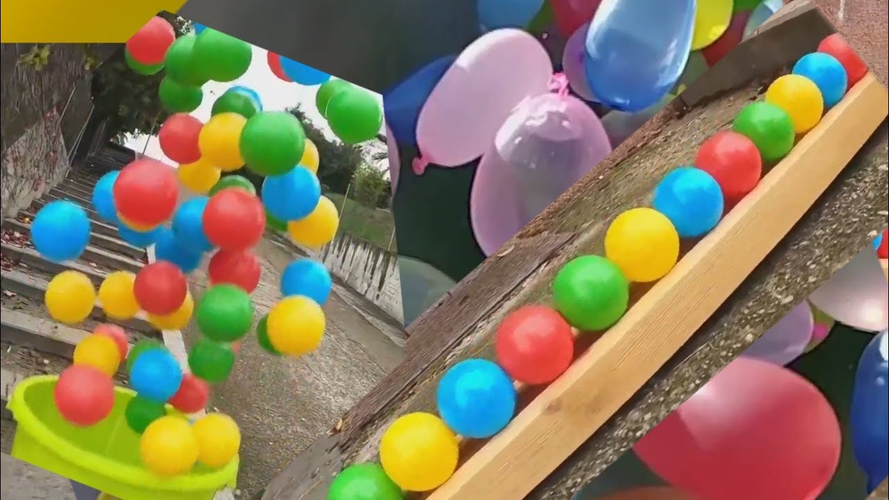 Water balloons marble asmr | Balls run marble race asmr reverse play ...