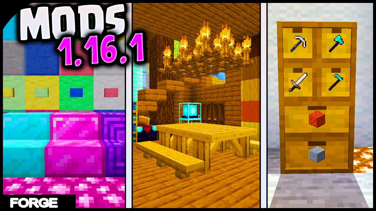 +7 MODS DE DECORACIÓN ⭐ Minecraft 1.16.1 [FORGE] 🥇 - YouTube