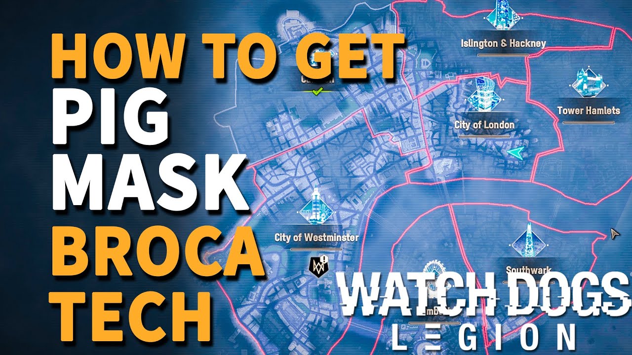 Broca Tech Mask Watch Dogs Legion (Pig Mask) - YouTube