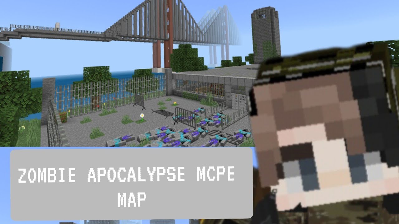 Minecraft PE map zombie apocalypse addons + map + 1.17 #2 - YouTube