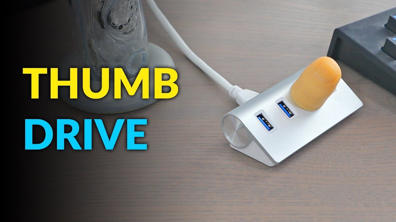Thumb Shaped Thumb Drive - YouTube