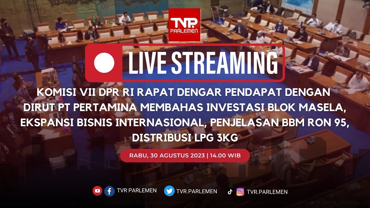 KOMISI VII DPR RI RDPD DENGAN DIRUT PT PERTAMINA - YouTube