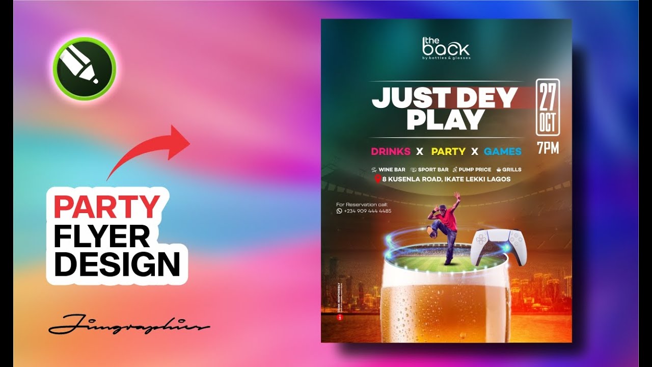 How to Design a Party Flyer | CorelDraw Tutorial 2023 - YouTube