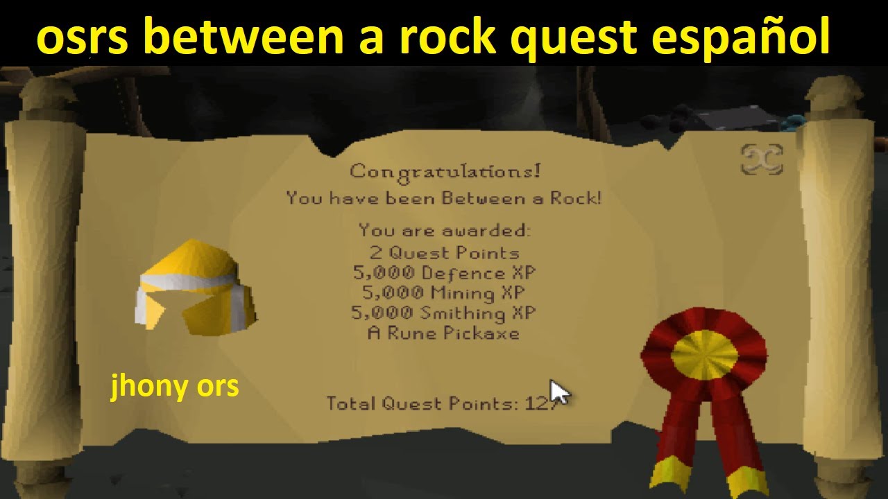 between a rock quest español osrs 2023 - YouTube