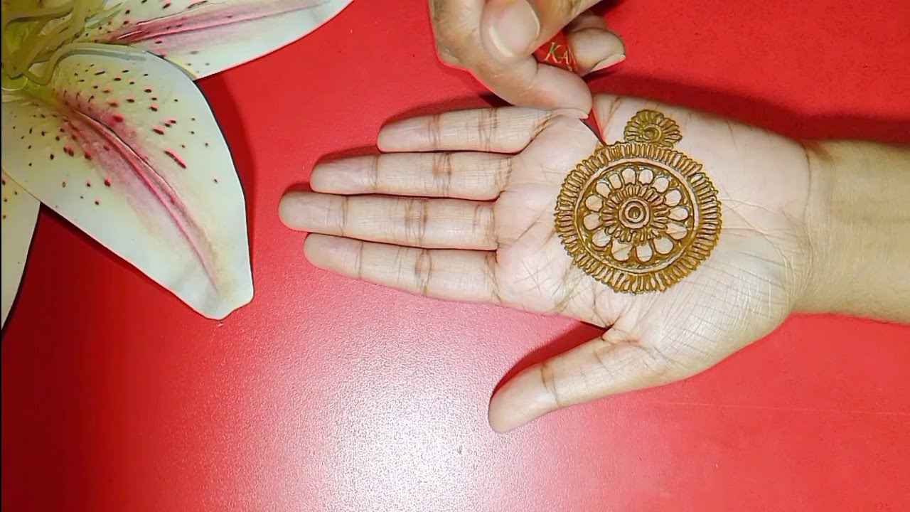 Easy and Simple Mandala Henna design || Henna design for occasion ...