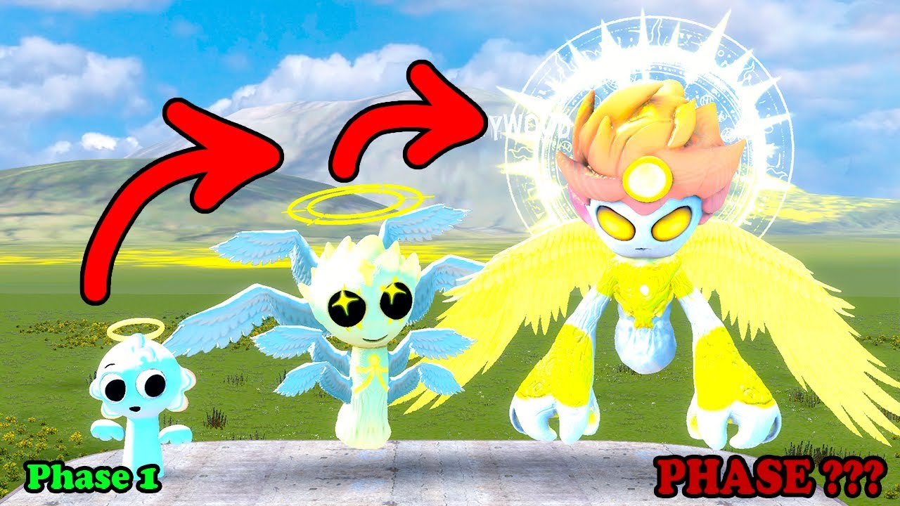 NEW EVOLUTION OF FANMADE ANGEL SPRUNKI PHASE SONG In Garry's Mod! - YouTube