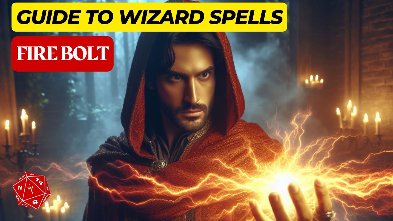 GUIDE TO WIZARD SPELLS | Fire bolt | D&D guide - YouTube