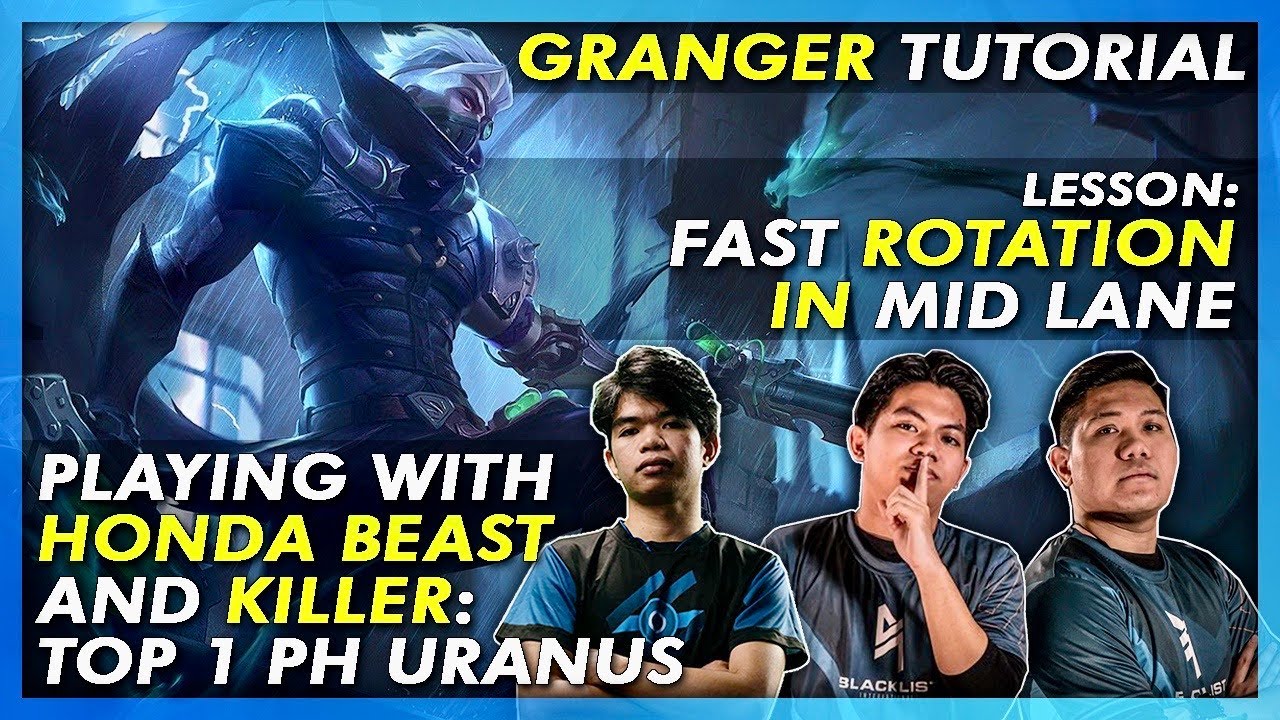 GRANGER TUTORIAL AND HOW TO FAST ROTATION IN MID LANE WITH HONDA BEAST ...