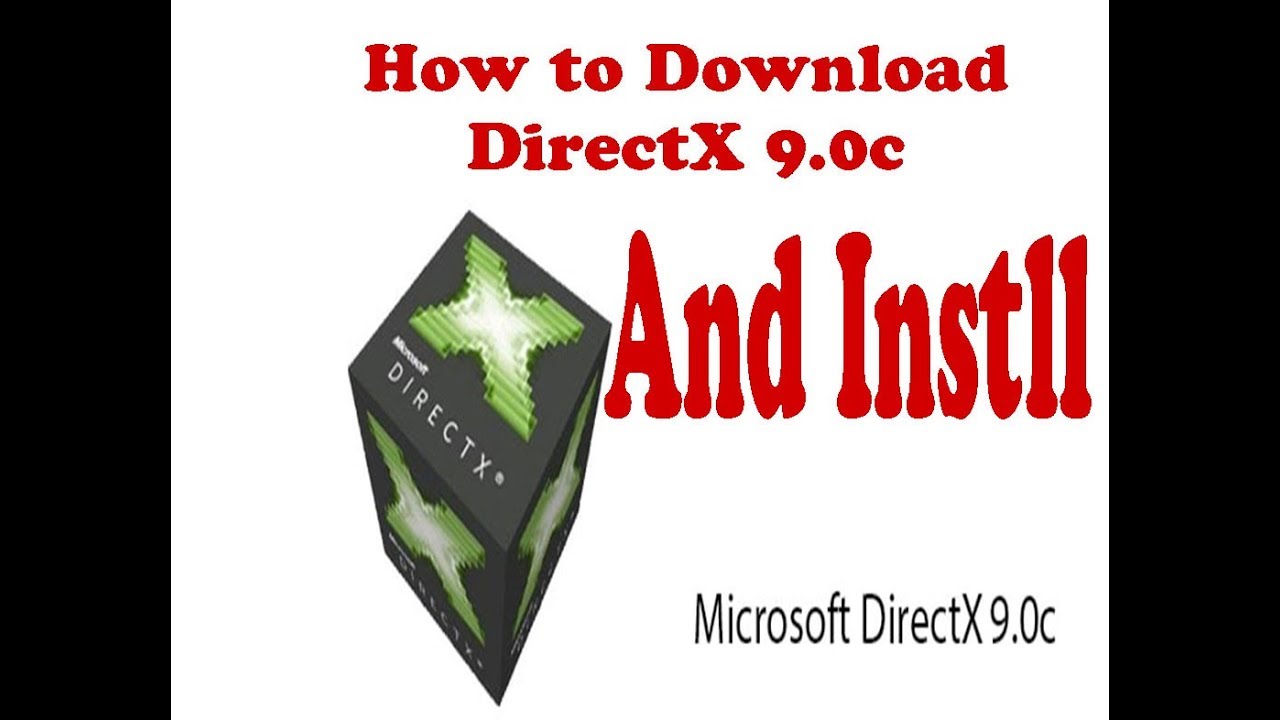 How to download and install directx9.0c junaid game zone - YouTube