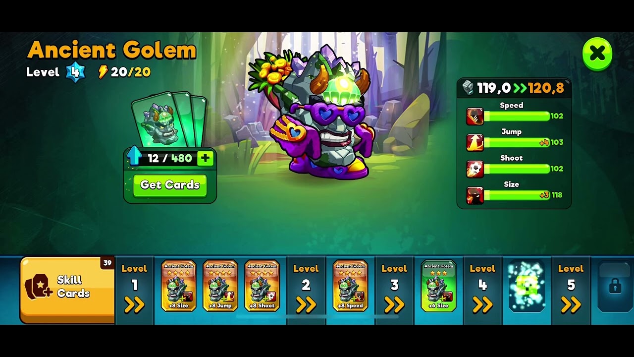 Ancient Golem upgrade Head Ball 2 - YouTube