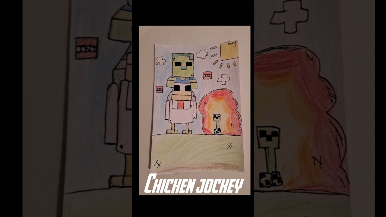 I drew a minecraft movie scenes #aminecraftmovie #minecraft #drawing # ...