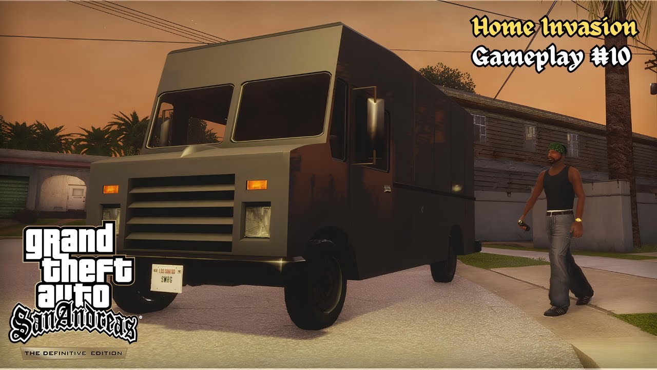 HOME INVASION | GTA SanAndreas Definitive Edition GAMEPLAY #10 - YouTube