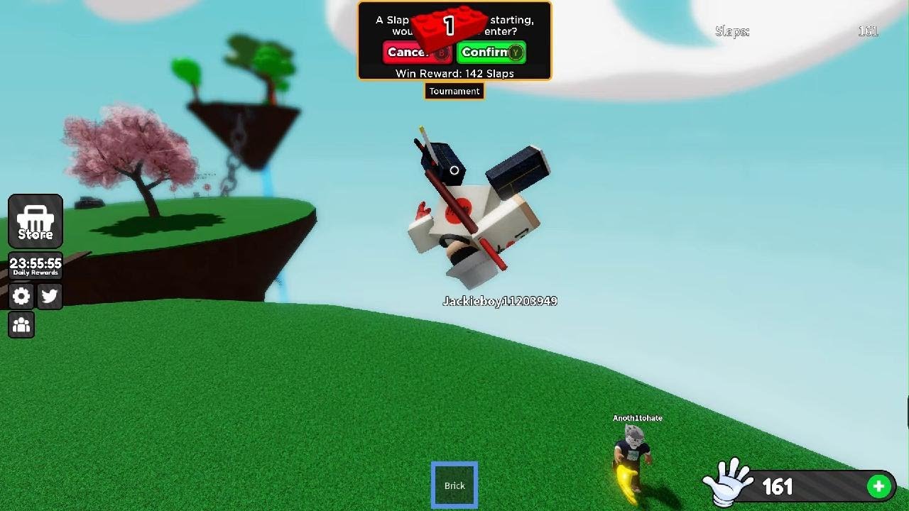 Playing Slap battles in Roblox - YouTube