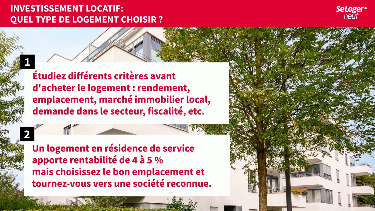 Investissement locatif : quel type de logement choisir ? - YouTube