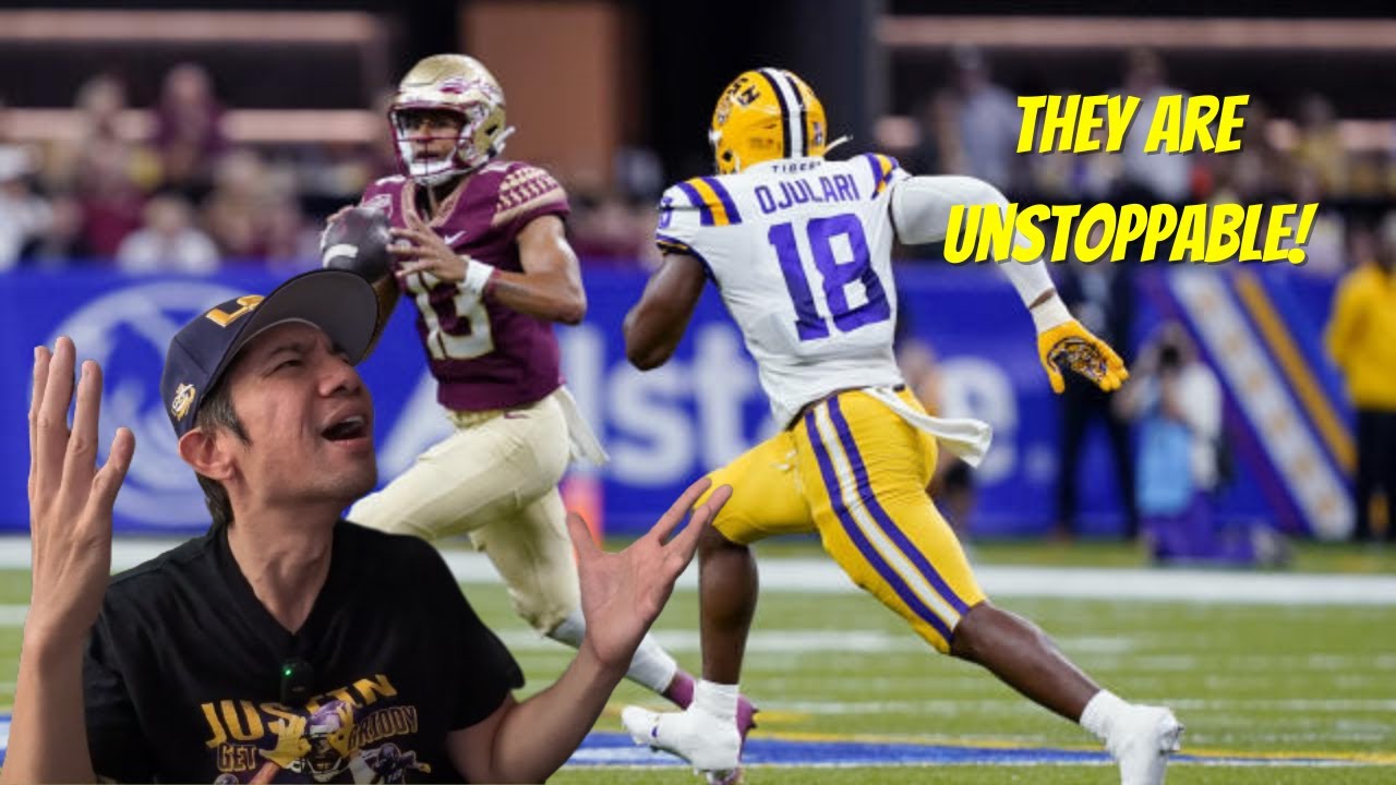 #5 LSU vs. #8 Florida State Reaction! (They got destroyed!!) - YouTube