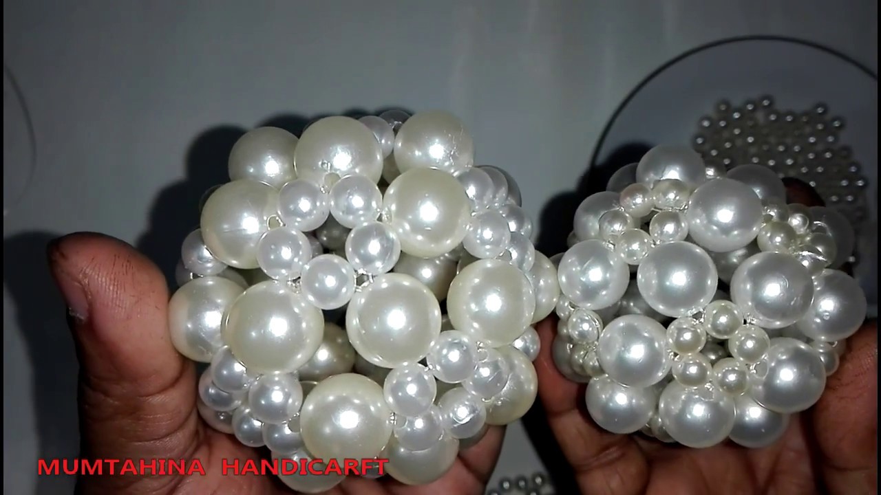 how to make a beaded ball. - YouTube