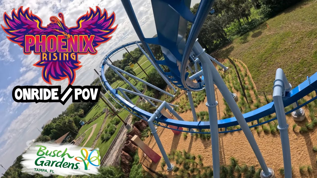 NEW 2024 | Phoenix Rising - Busch Gardens Tampa (POV/ Onride) Front Row ...