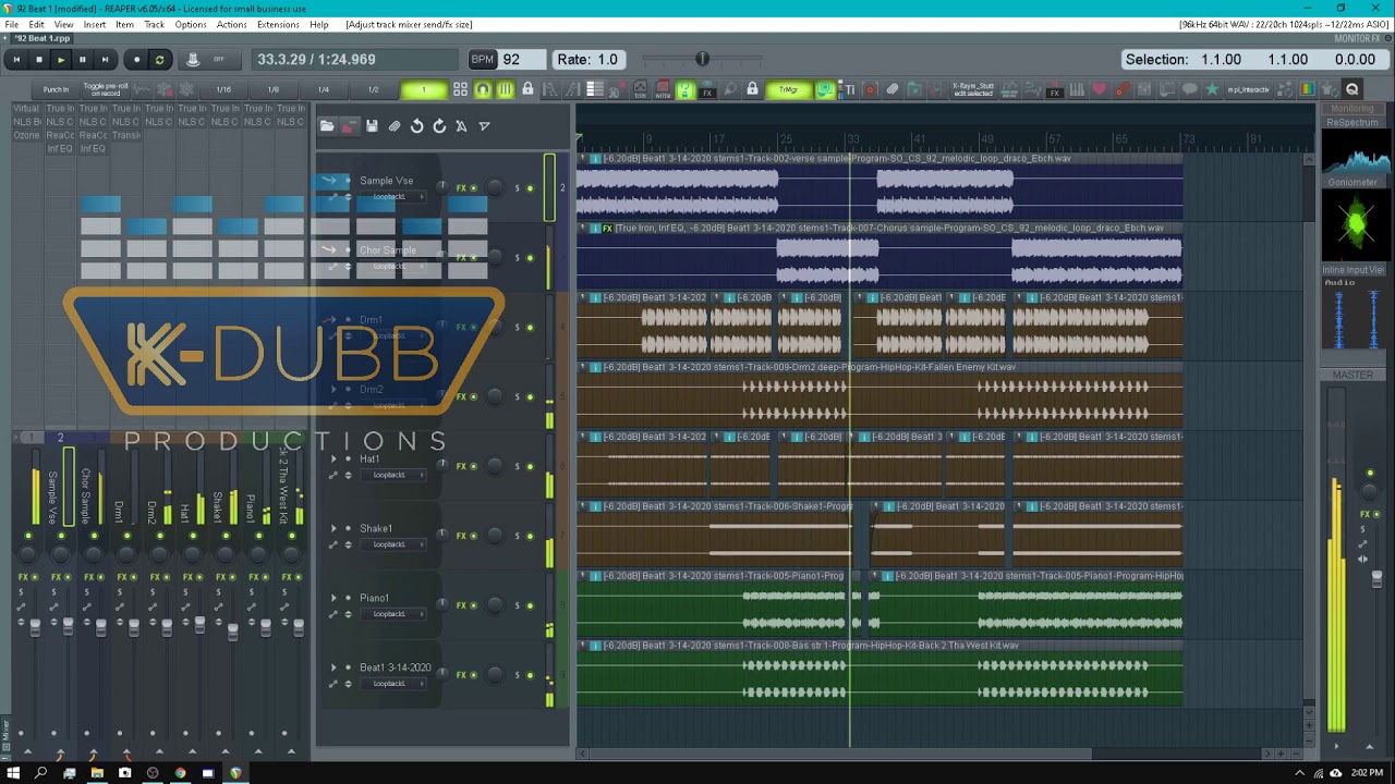 2020 K-Dubb Beat "I Been Around" | Reaper Fruity FL Theme - YouTube