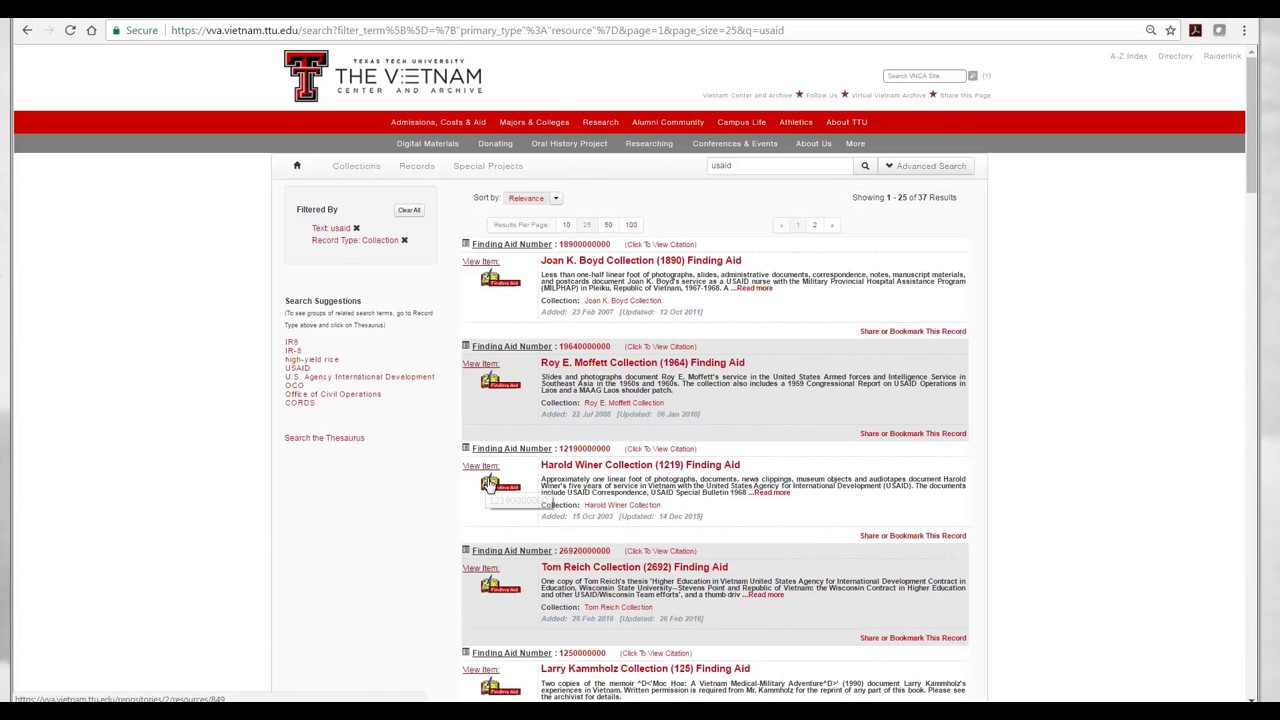 Virtual Vietnam Archive - Basic Navigation - Video Guide - YouTube