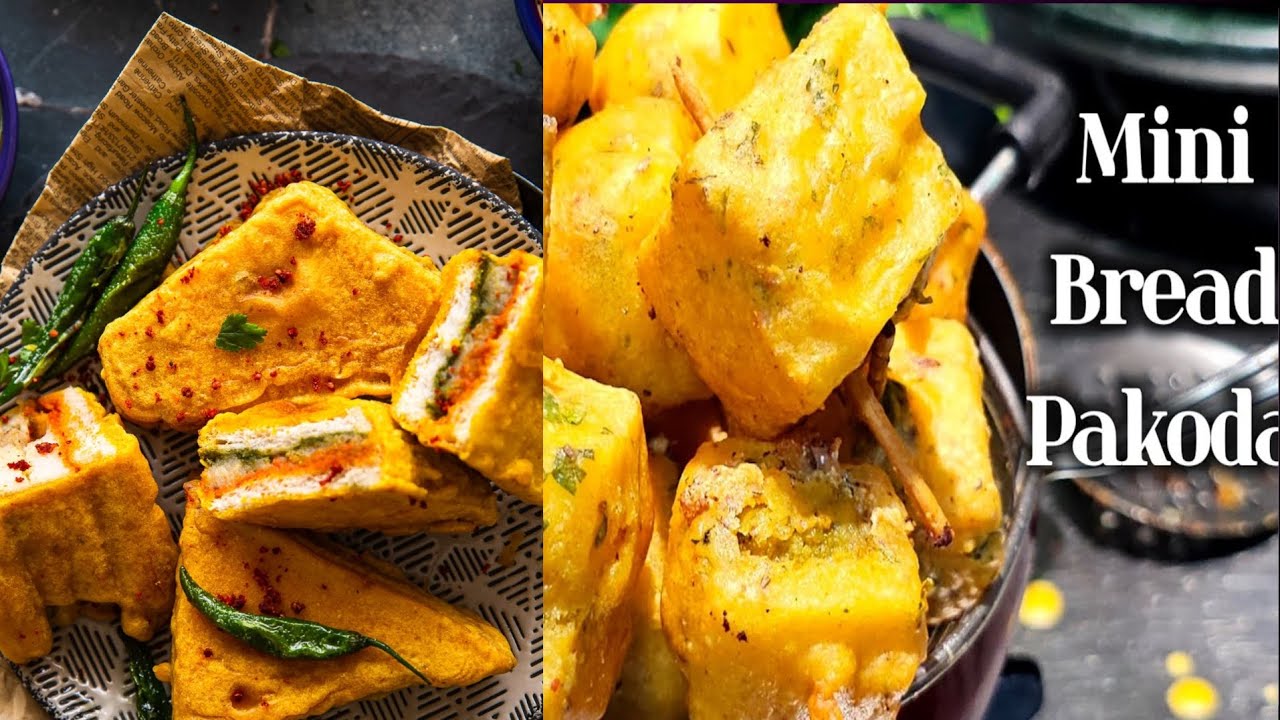 5 Minutes Evening Snacks 🤤 Mini Bread Pakoda Recipe Ready To Eat In ...