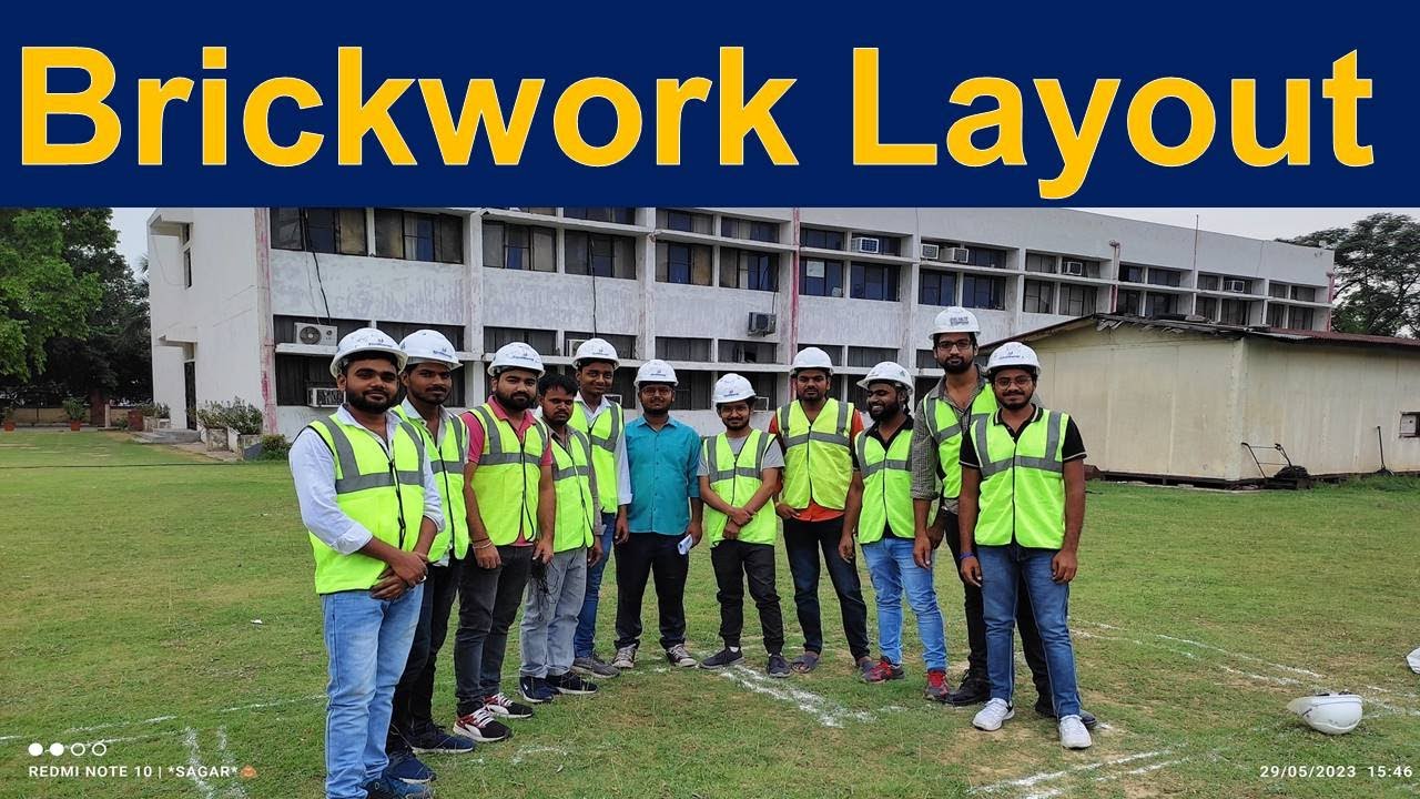 Learn how to do brickwork layout|| By Civil Guruji Delhi - YouTube
