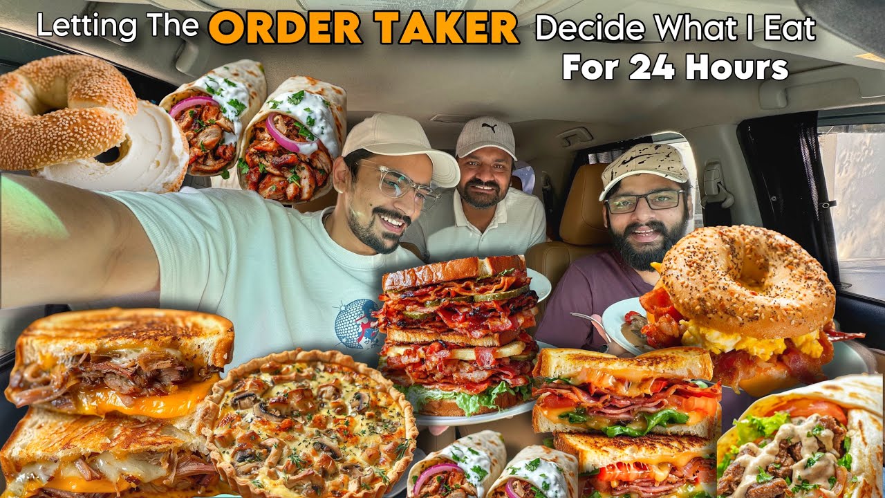 Letting The ORDER TAKER Decide What We Eat For 24 Hours - Challenge ...