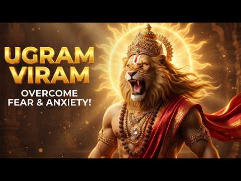 🕉️ Ugram Viram Maha Vishnum | Narasimha Mantra 108 Times | Ultimate Prayer to Overcome FEAR 🕉️