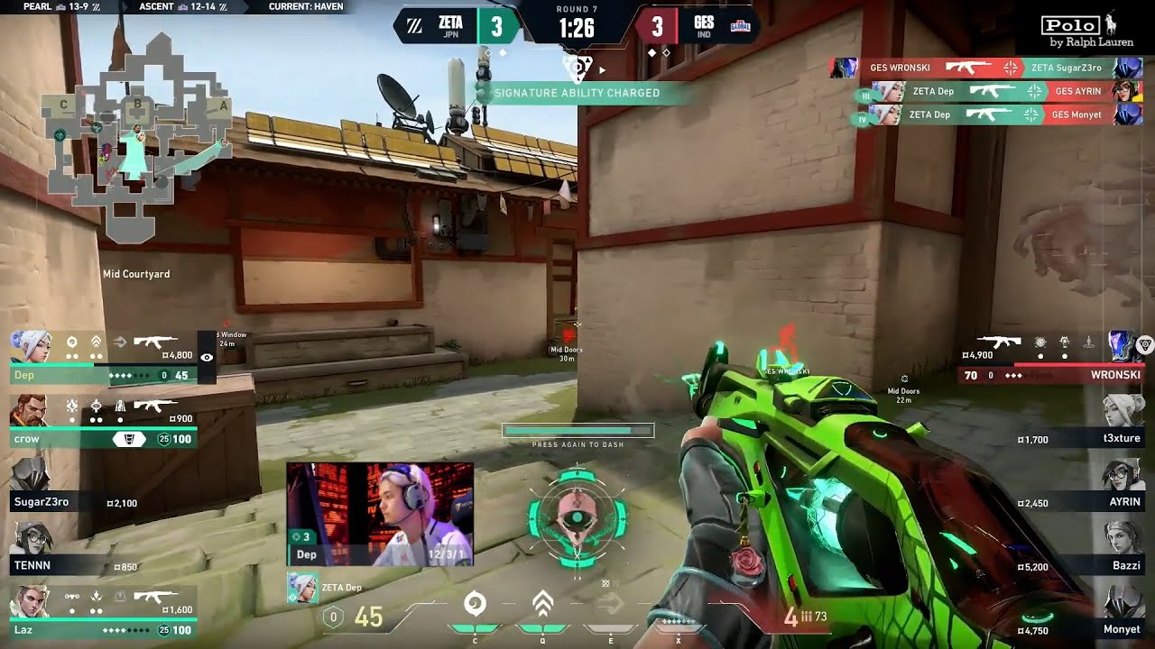 ZETA Dep ACE against Global Esports | VCT Pacific - YouTube