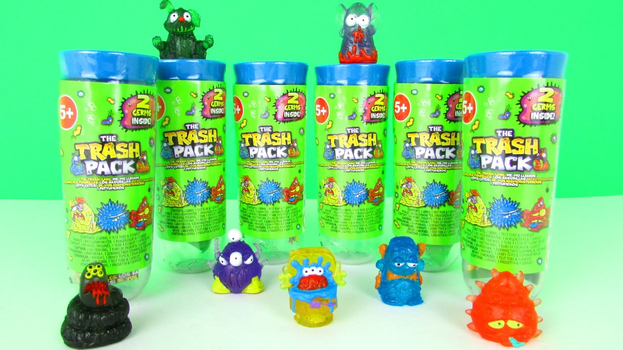 Surprise Trash Pack Series 7 Junk Germs Blind Packs Opening & Toy ...