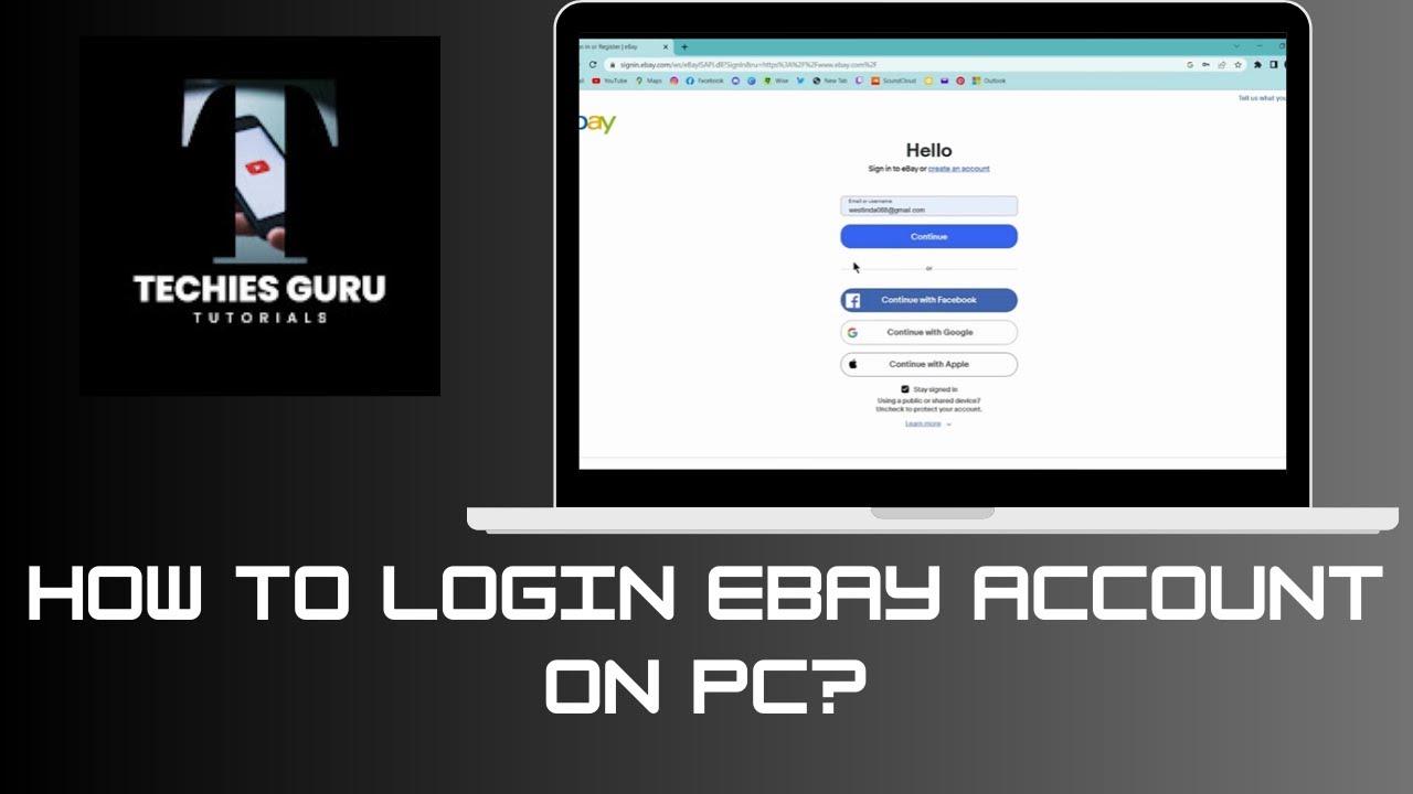 How to Login eBay Account on Pc? - YouTube