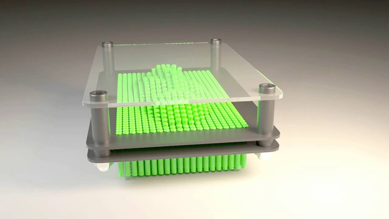 pinscreen 3d animation - YouTube