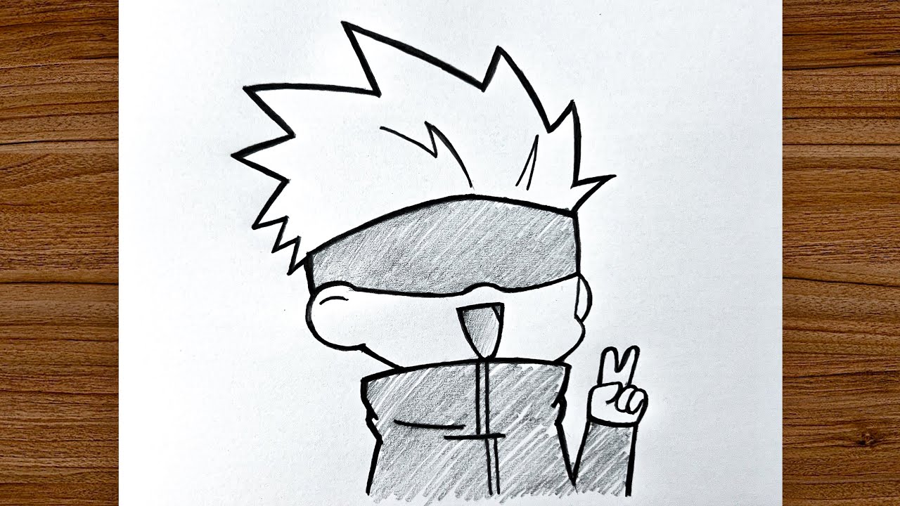 How To Draw Satoru Gojo Chibi | Easy Drawing Ideas For Beginners ...