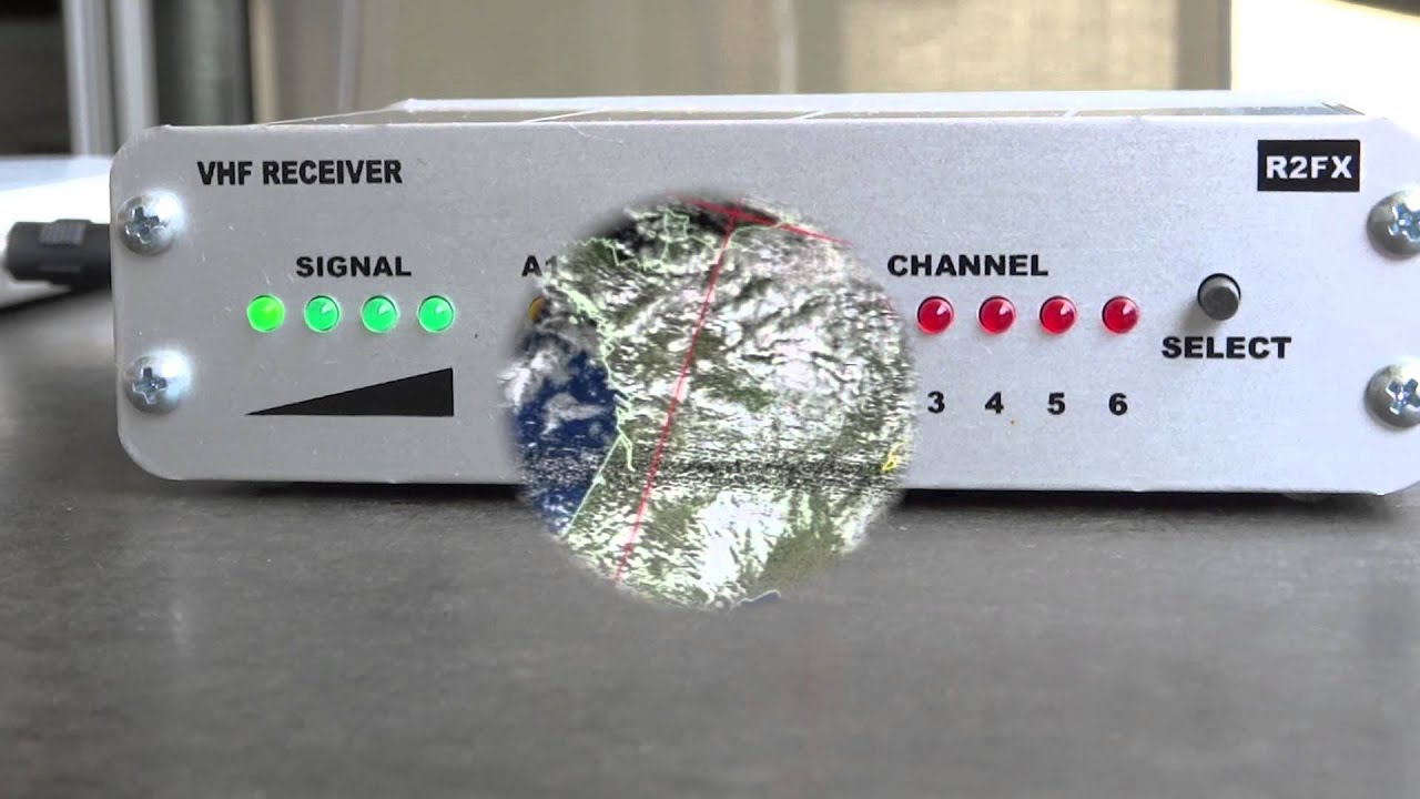 NOAA 19 Satellite empfangen mit VHF receicer R2FX - YouTube