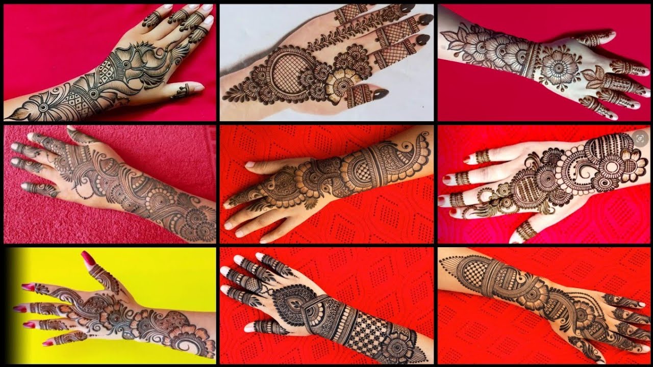 Beautiful Back Hand Mehndi Design Easy/Latest Back Hand Mehndi Design ...