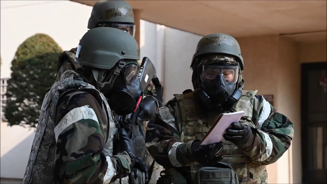 U.S. Air Force Members Conduct Par Sweeps - YouTube