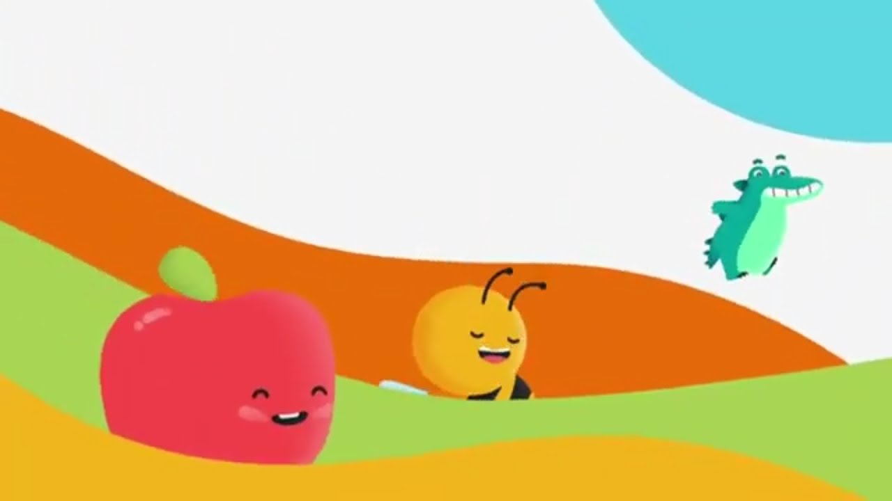 ABC Kids Apple Bee Crocodile slippery dip ident - YouTube