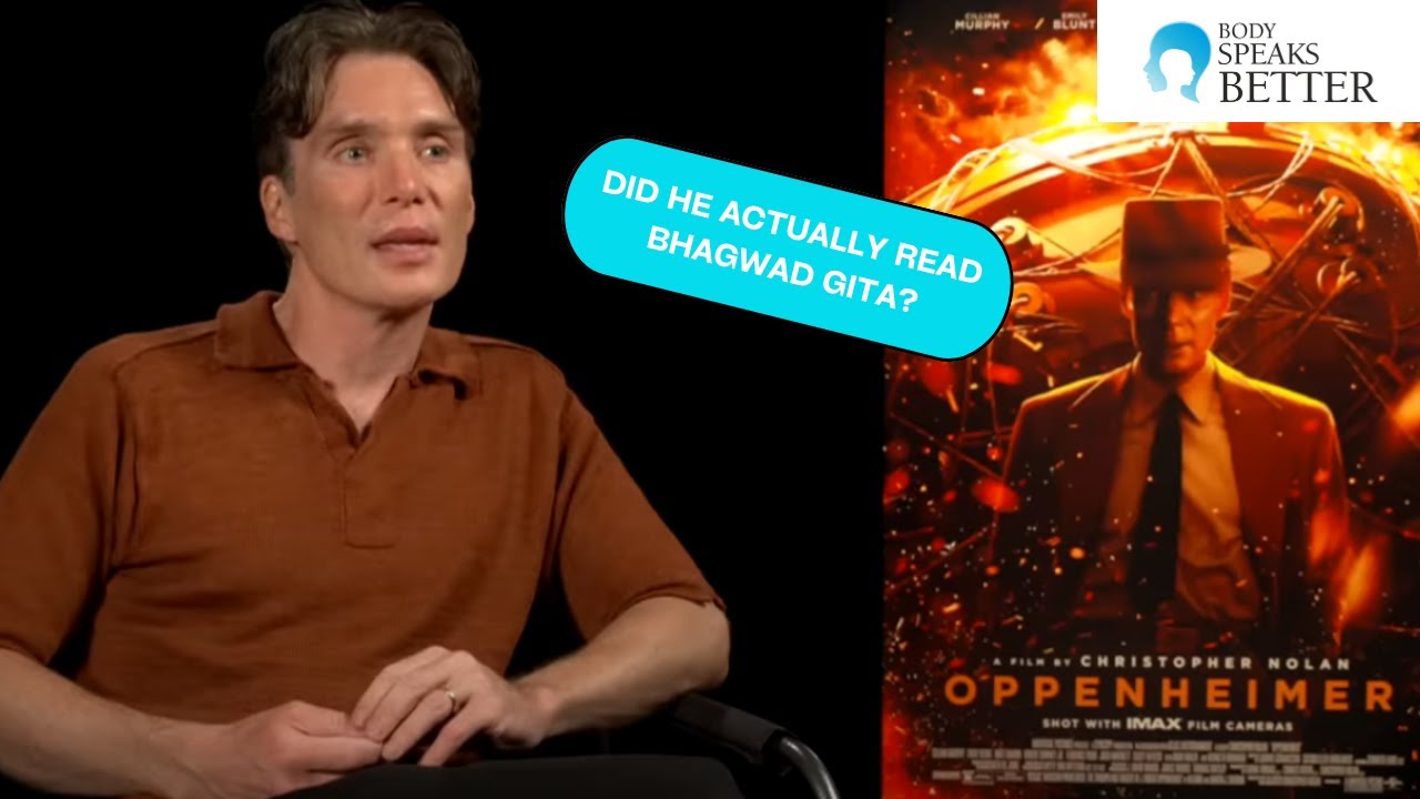 Body Language Analysis of Cillian Murphy on reading Bhagwad Gita - YouTube