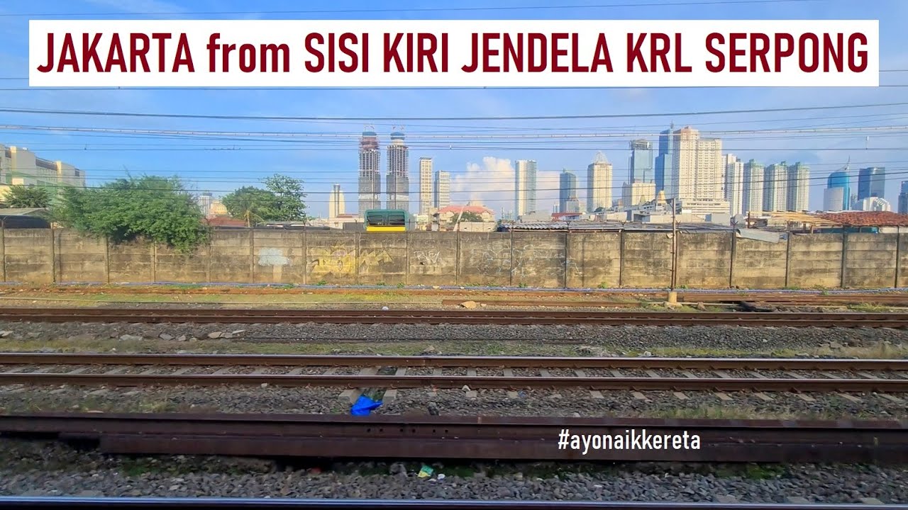 Panoramic view from Jabodetabek Commuter Line Tanah Abang Rawa Buntu ...