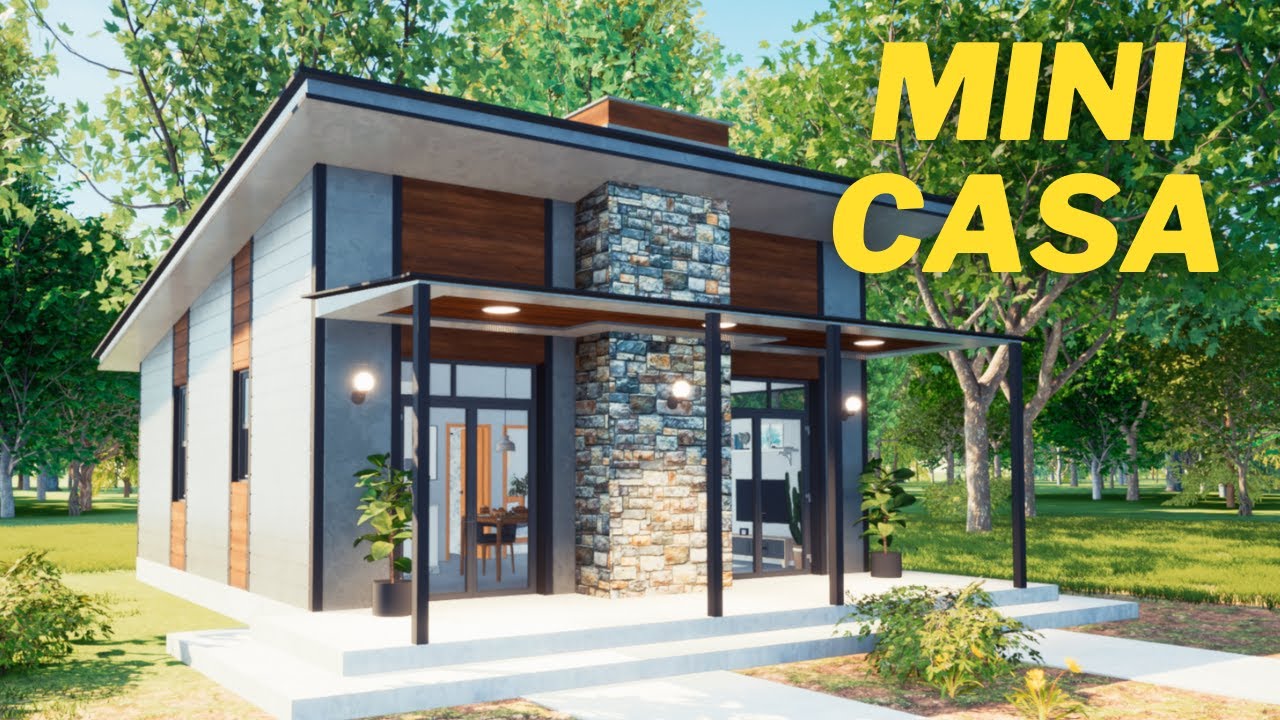 LA MEJOR CASA pequeña de 2 HABITACIONES | MINI CASAS - YouTube