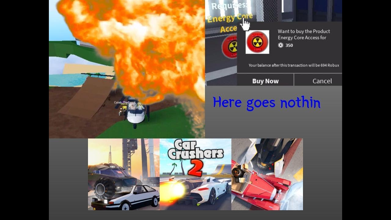 Buying & Using the Energy Core in Roblox - Car Crushers 2! - YouTube