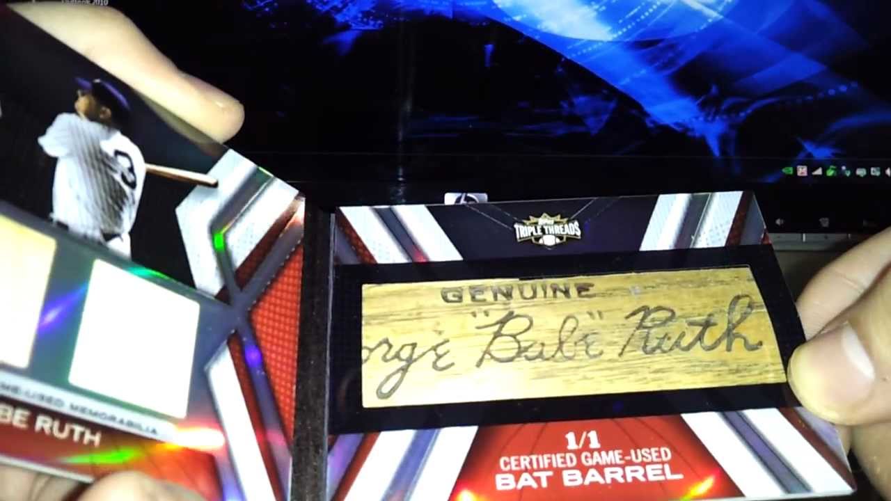 Baseball PC -Legendary Cuts Babe Ruth & Mickey Mantle Quad Cut Auto ...