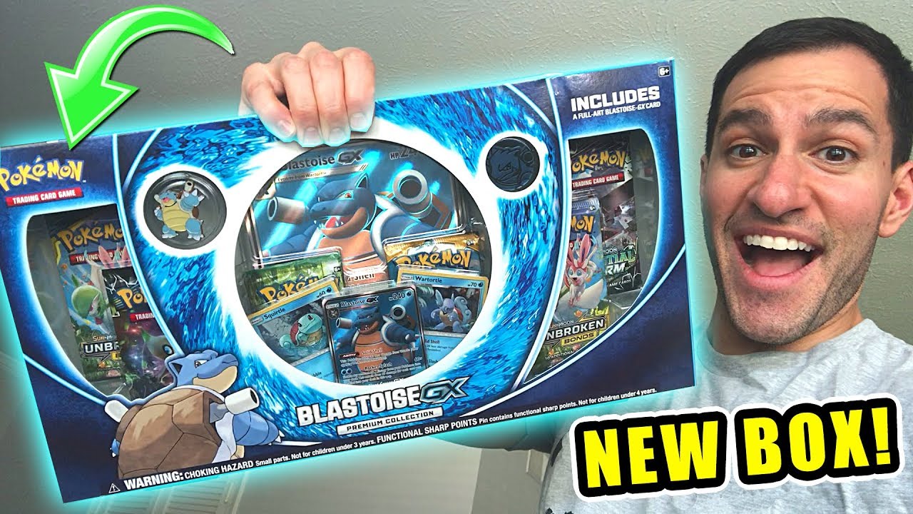 *NEW POKEMON CARDS BLASTOISE BOX!* Opening PREMIUM COLLECTION Box With ...