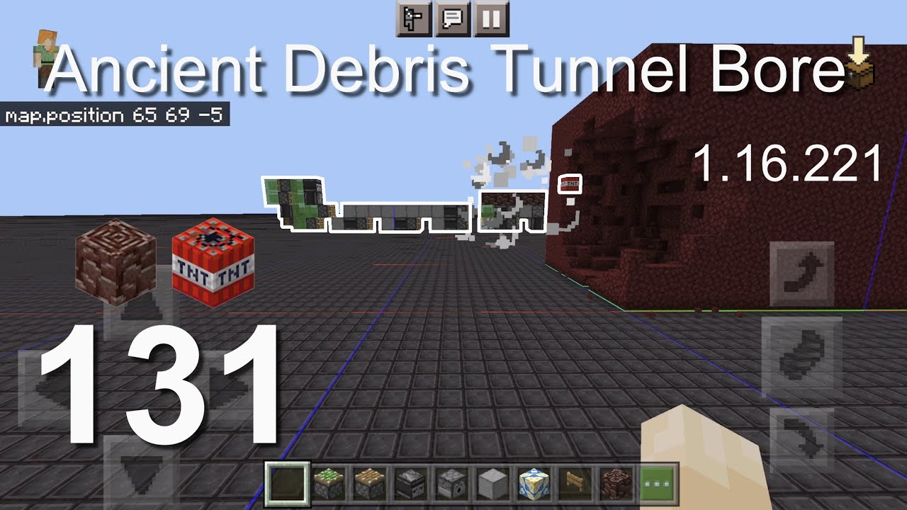 Minecraft Bedrock Tutorials(131) - How to build an Ancient Debris ...