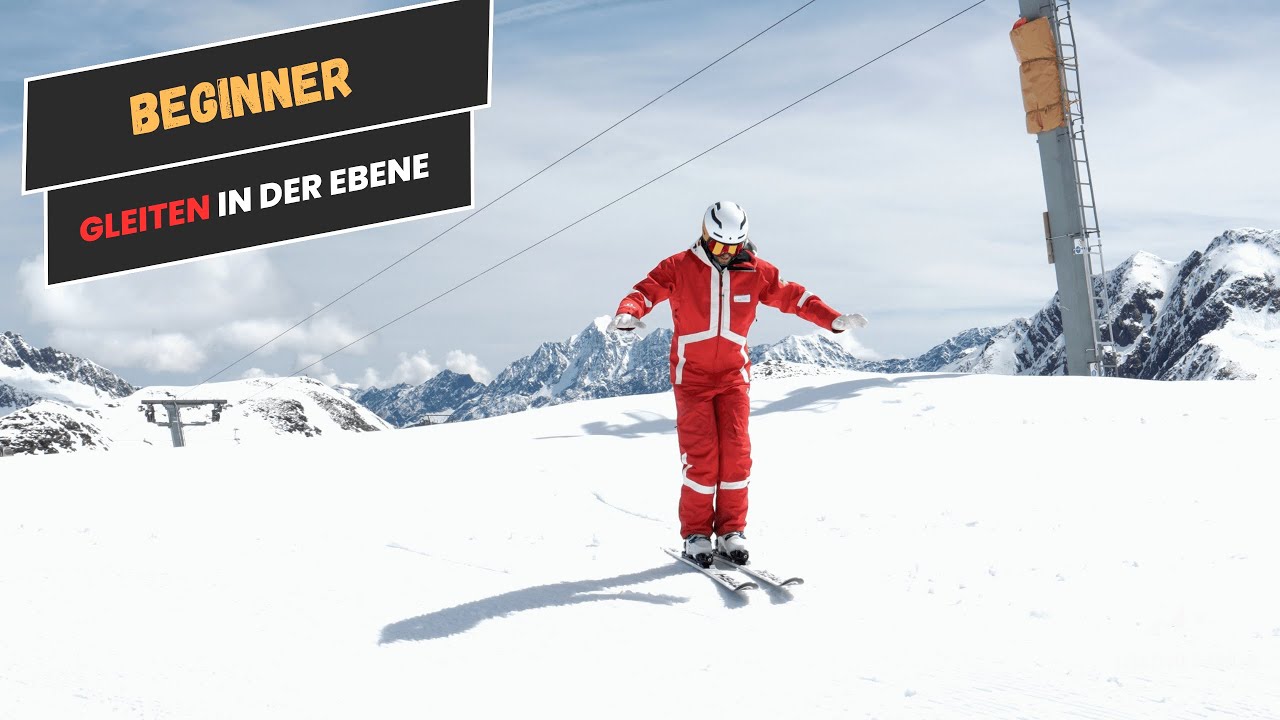 HOW TO SKI - die ersten Meter auf Ski - Gleiten in der Ebene - YouTube