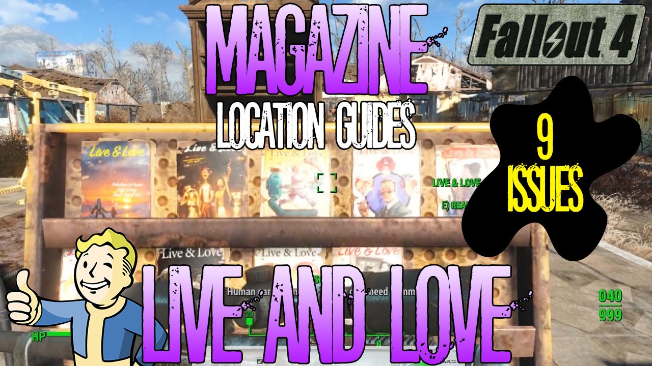 Fallout 4 | Live and Love | Complete Magazine | Location Guide - YouTube