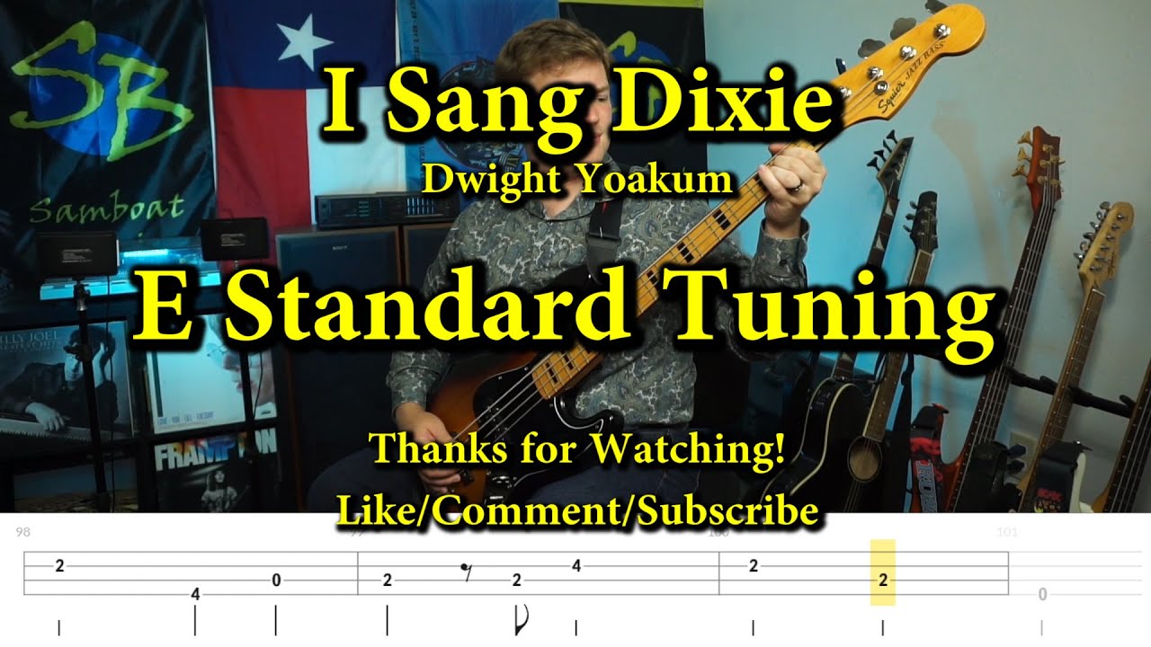 I Sang Dixie - Dwight Yoakum (Bass Cover with Tabs) - YouTube