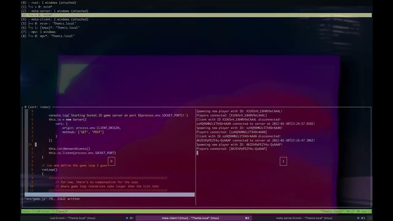 DISTRACTION FREE development environment on macOS with neovim, tmux and mpv on iTerm2 - YouTube