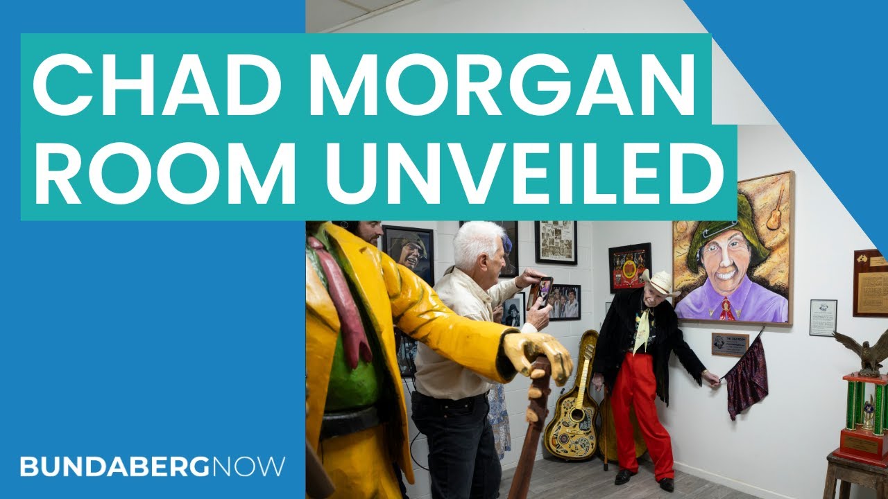 Chad Morgan room unveiled in Childers - YouTube