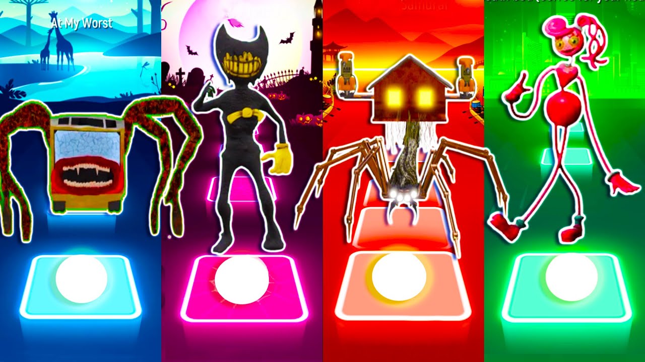 Bus Eater - Bendy - House Head - Mommy Long Legs ||| Tiles Hop EDM Rush ...